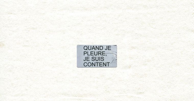 Velours Velours - Quand je pleure, je suis content